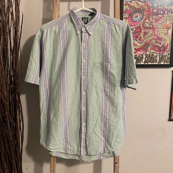 GAP | Shirts | 4 For 5 Vintage Gap Striped Collared Shirt See Photos Of ...